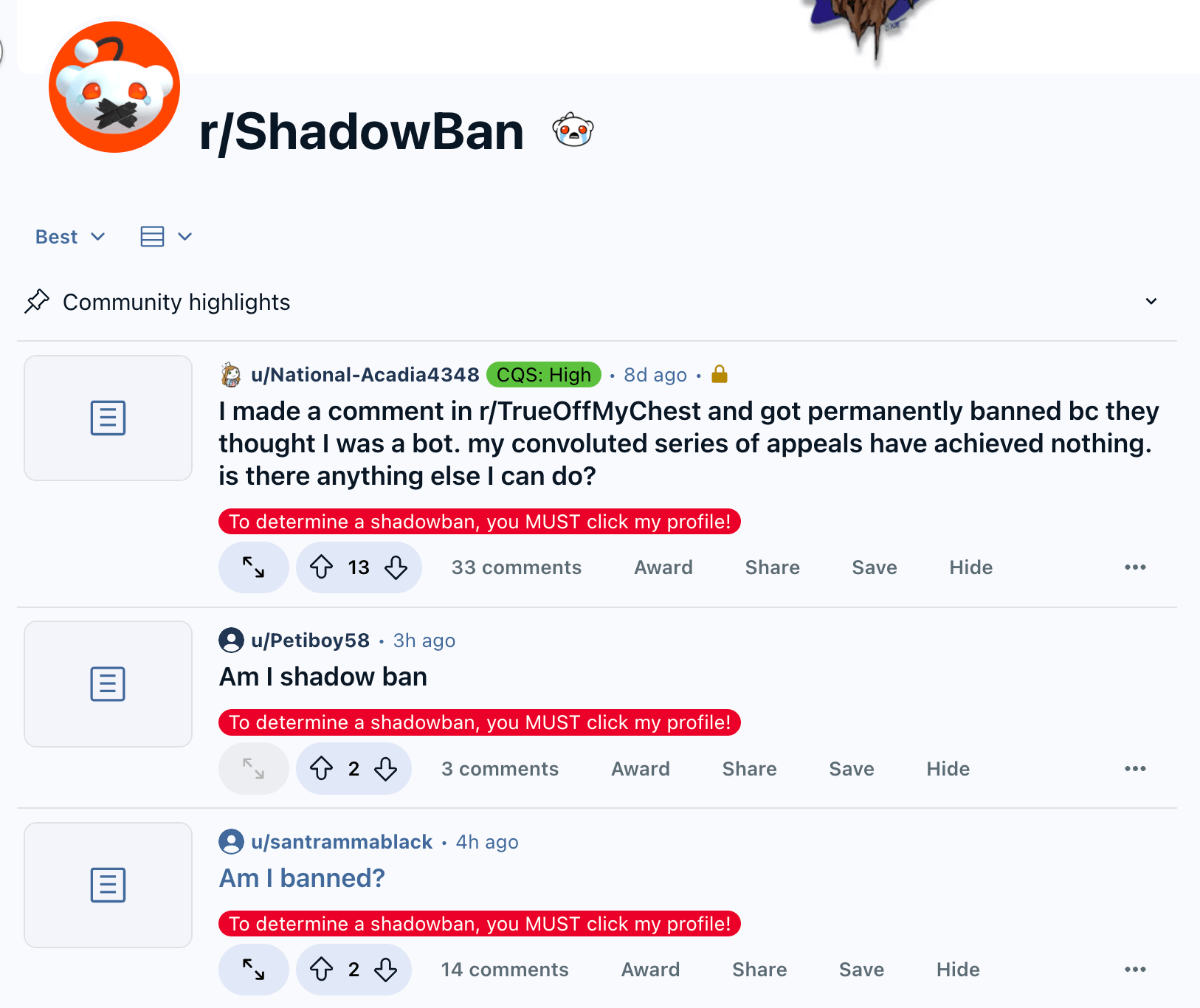 How to Check for a Reddit Shadowban (and Avoid It) - Reddit Upvote