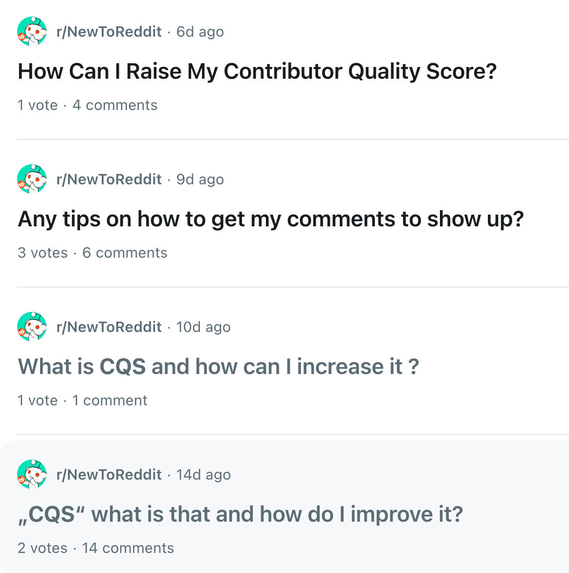What Is CQS And How Can I Increase It ? | RedditUpvote.Net